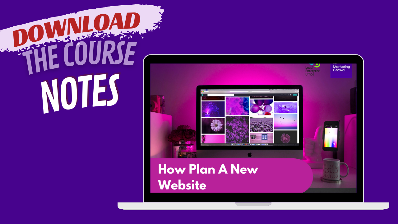 How to plan website Download LEO course notes template - The Marketing ...